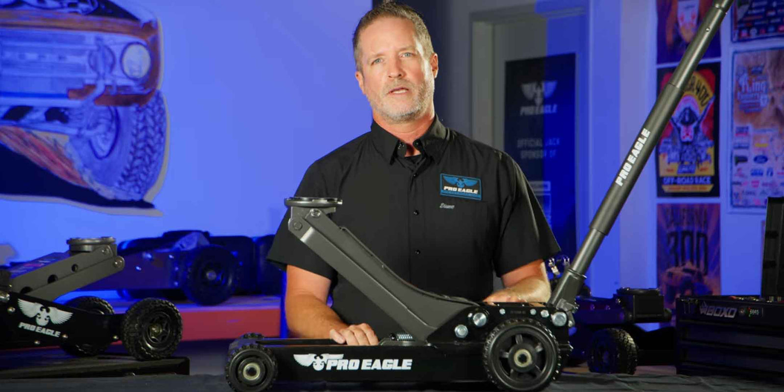 3 Ton Off Road Jack Shop Garage Ready Hydraulic Floor Jack | Pro Eagle